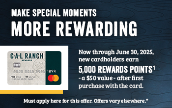 CAL Ranch Rewards Mastercard promotion