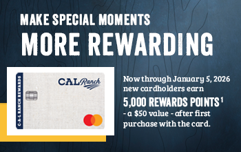 CAL Ranch Rewards Mastercard promotion
