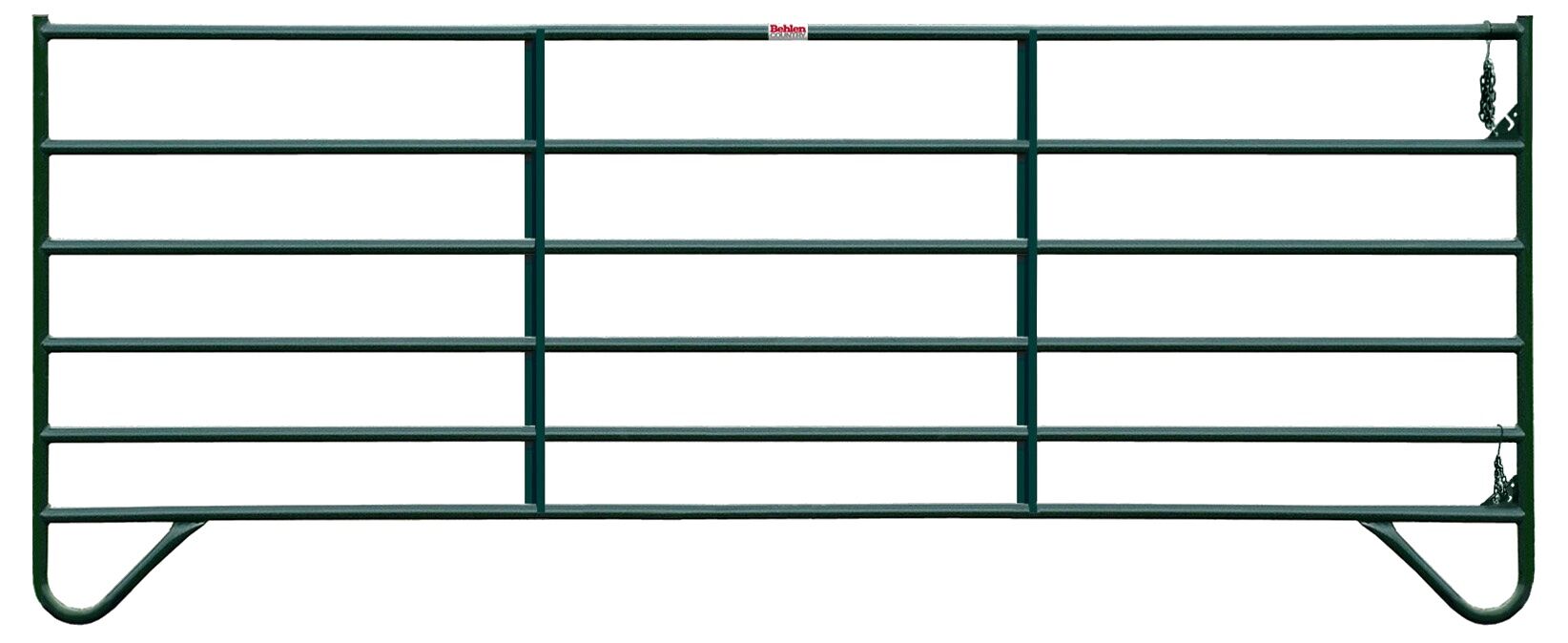 Behlen Corral Corner Panel 6 Rail 12-Ft in Green