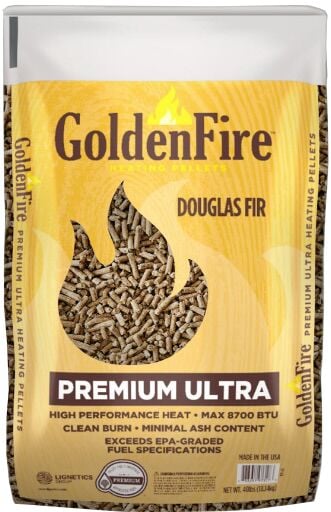 Golden Fire Wood Pellets, 40-lb Bag