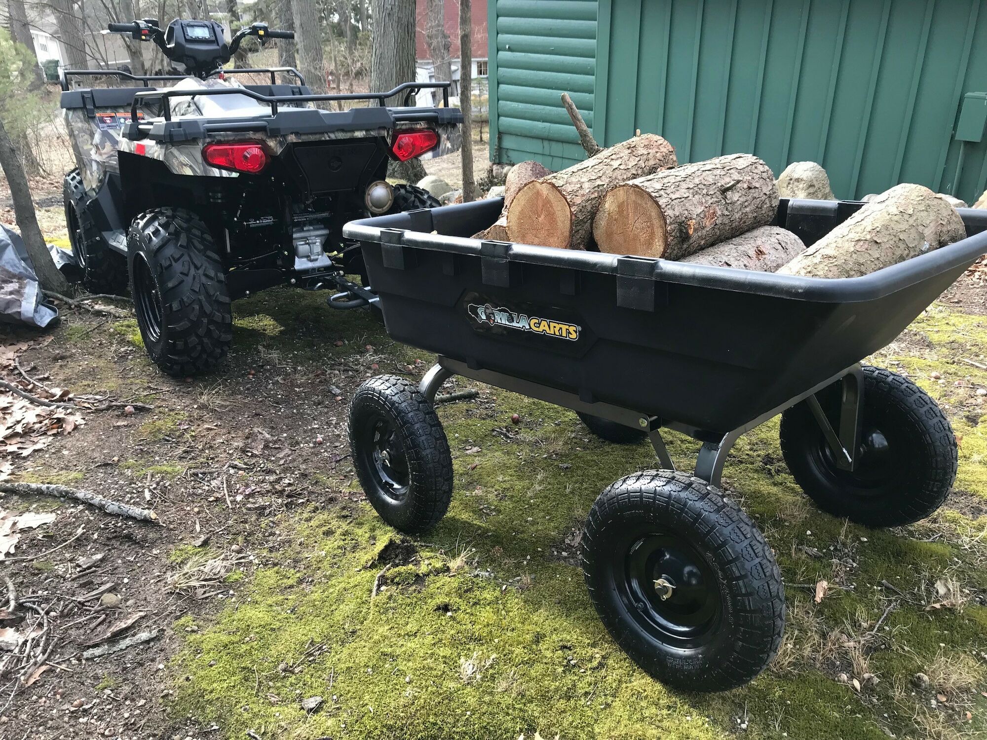 Gorilla Carts 10-Cu Ft Heavy Duty Poly Dump Cart