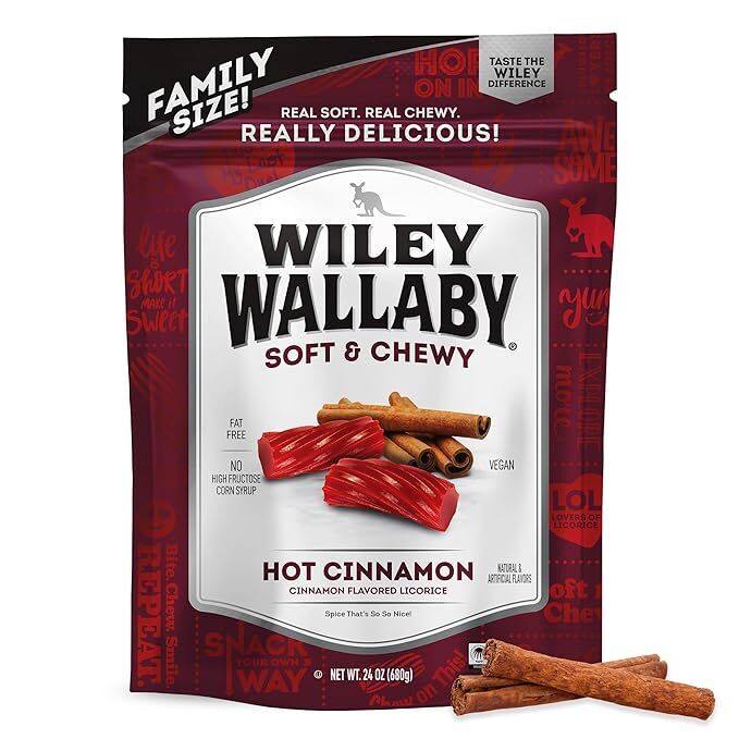 Wiley Wallaby Soft & Chewy Hot Cinnamon Licorice, 24-Oz