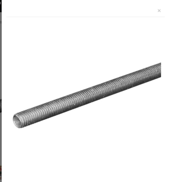 Hillman SteelWorks Zinc Plated Coarse Threaded Rod, 5/8-In X 36-In