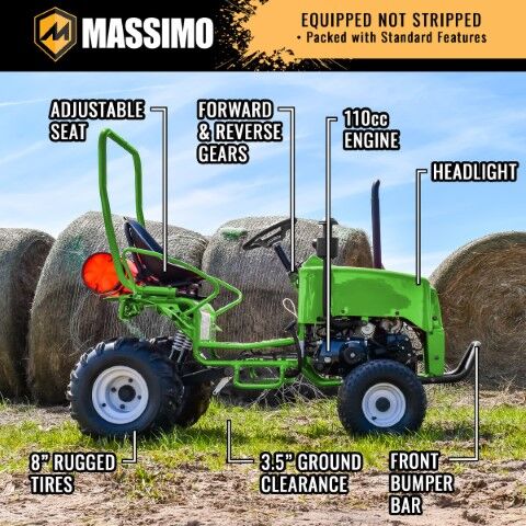 Massimo Green Mini Tractor