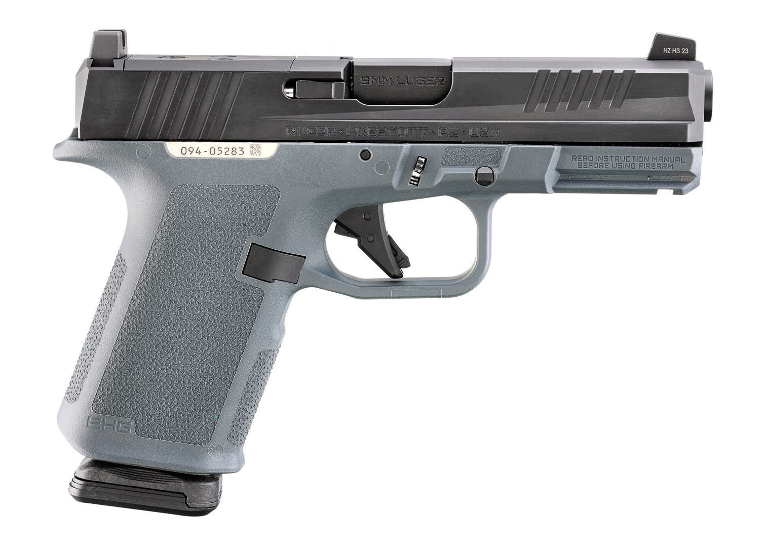 Ruger RXM 9mm Optics Ready Gray Compact Pistol, 15-Rd